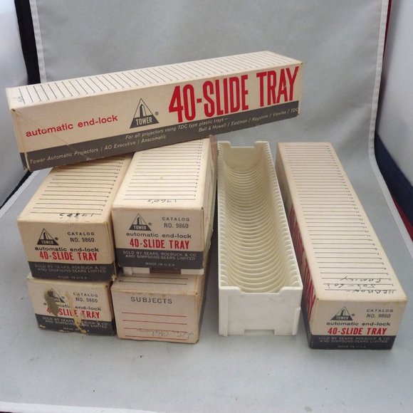 Tower Sears | Other | 6 4 Projector Slide Trays 35mm Tdc Type Tower ...